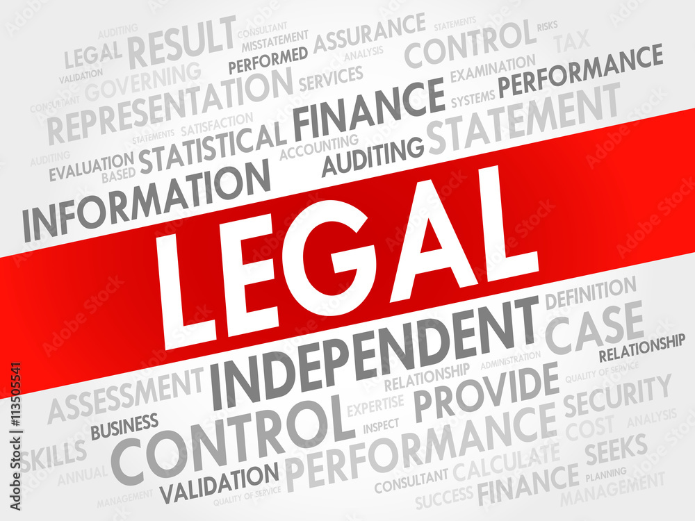 LEGAL word cloud collage, business concept background Stock Vector ...