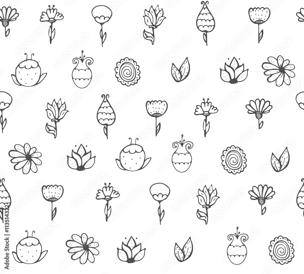 Simple Black And White Doodles