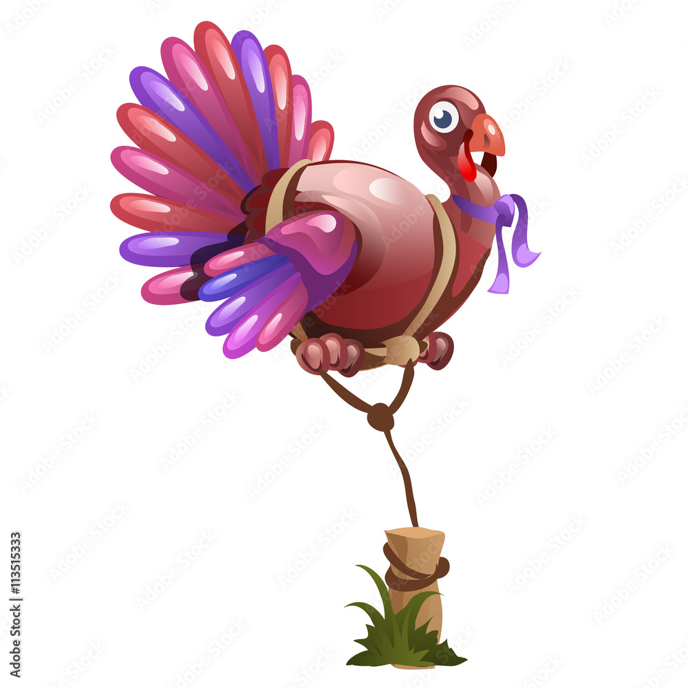 Balloon in the shape of a Turkey, holidays symbol Stock Vector | Adobe ...