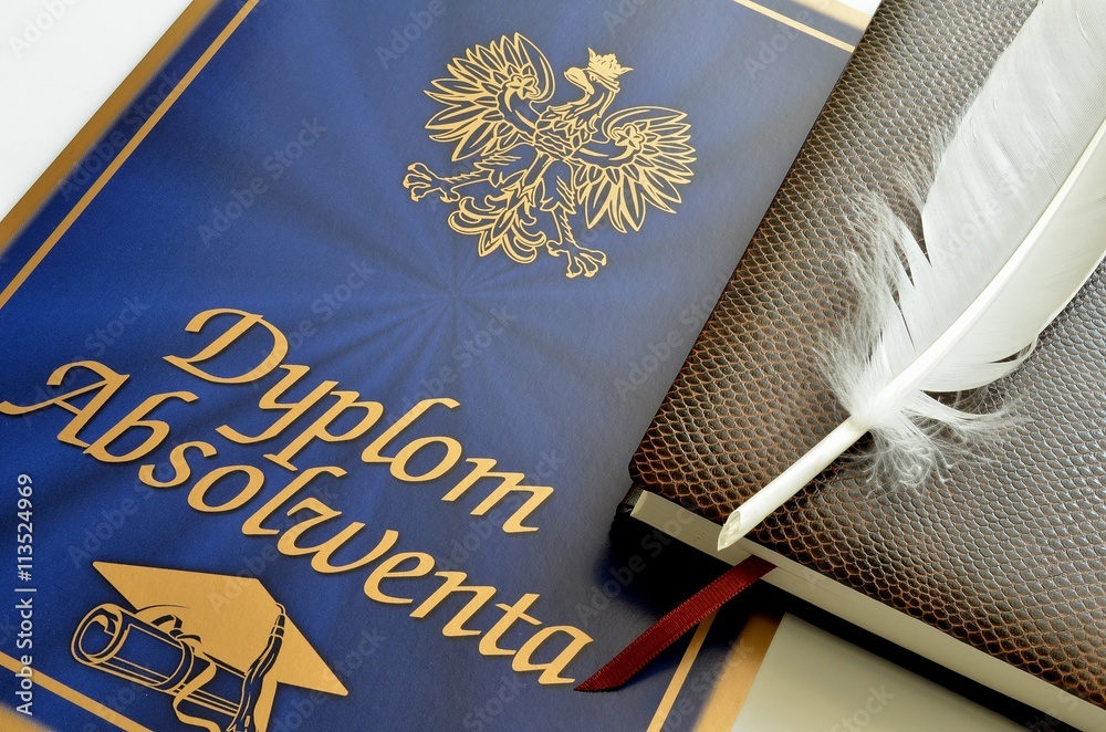 dyplom ukończenia szkoły Stock Photo | Adobe Stock