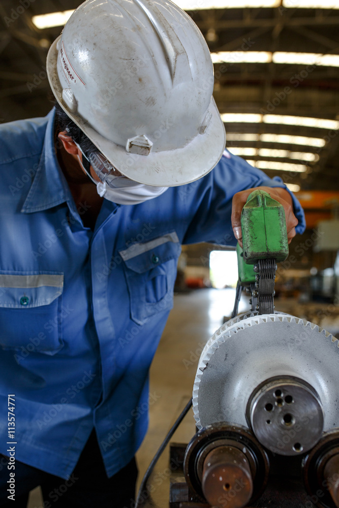 Magnetic particle Inspection for check carck and surface defect Stock ...