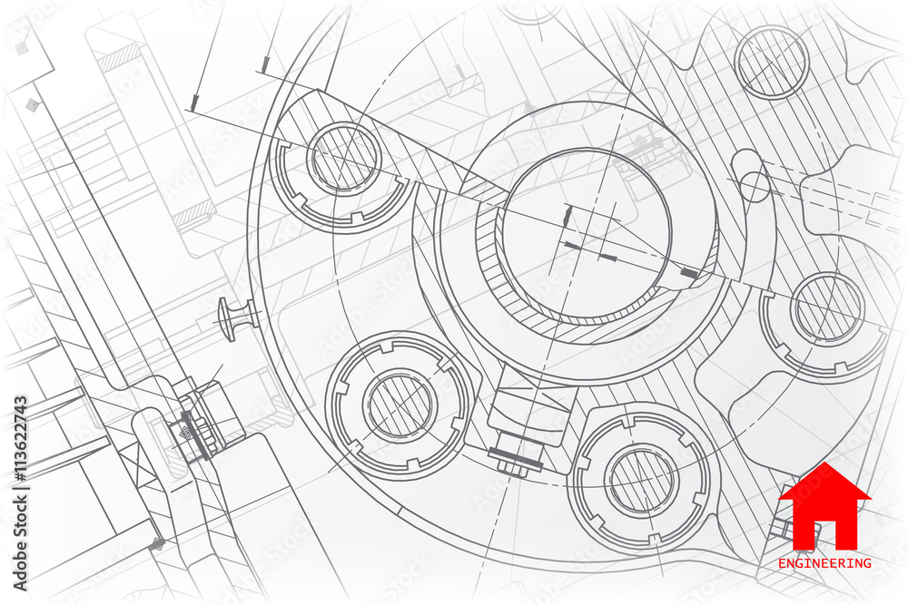 Vector architect background Stock Vector | Adobe Stock