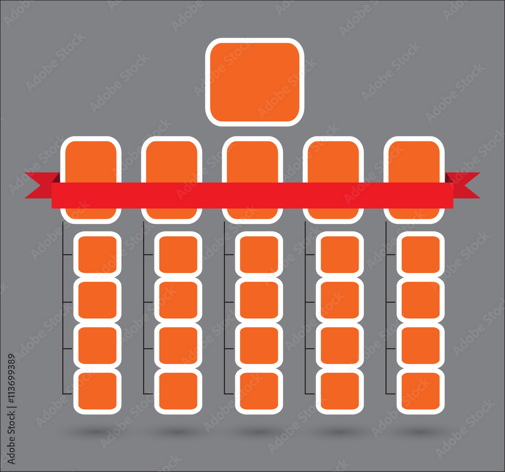 Organization structure template Stock Vector | Adobe Stock