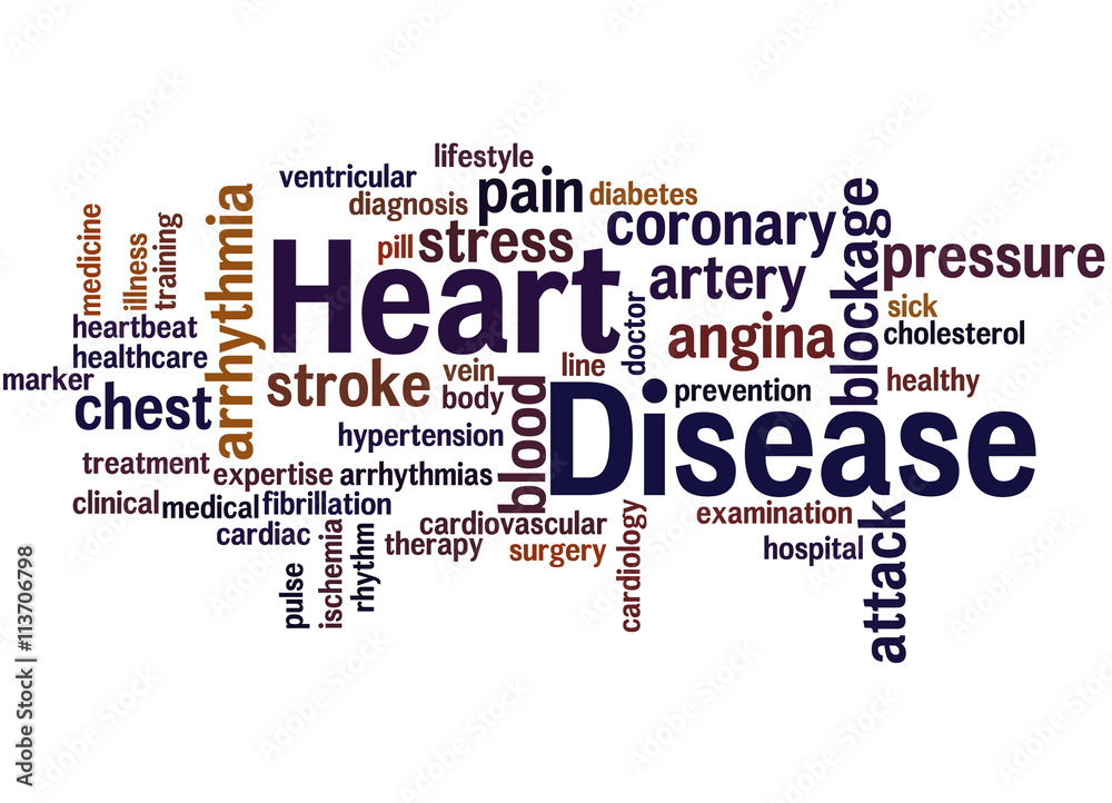 Heart Disease, word cloud concept 8 Stock Illustration | Adobe Stock