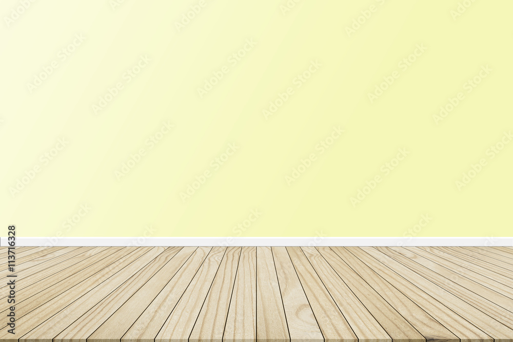 Yellow Wallpaper interior The wall of residential buildings. On the ...