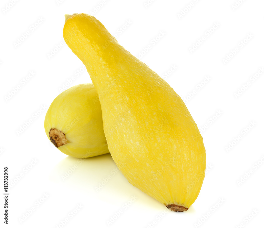 Large yellow zucchini isolated on white background Stock Photo | Adobe ...