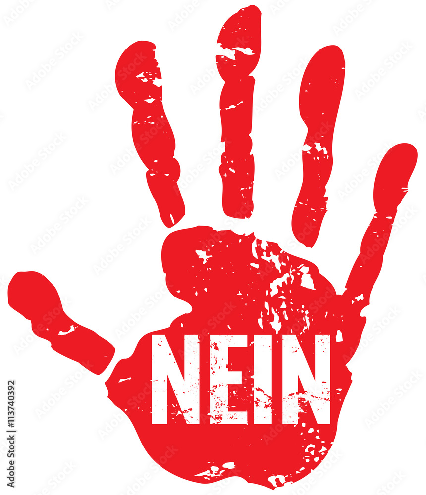 Nein heißt nein Hand rot Stock-Vektorgrafik | Adobe Stock Nein heißt nein Hand rot Stock-Vektorgrafik | Adobe Stock