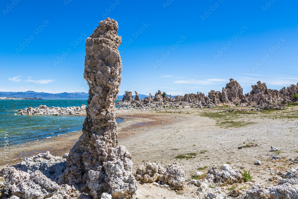 Mono Lake tufa Stock Photo | Adobe Stock