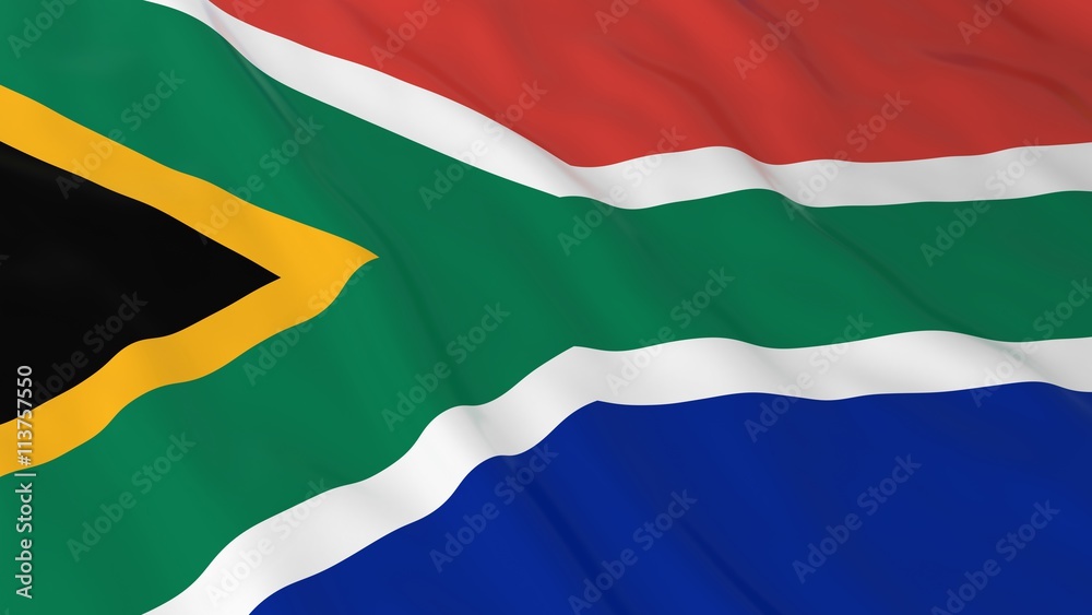 South African Flag HD Background - Flag of South Africa 3D Illustration ...