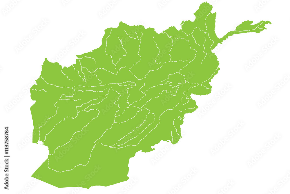 Afghanistan geography map