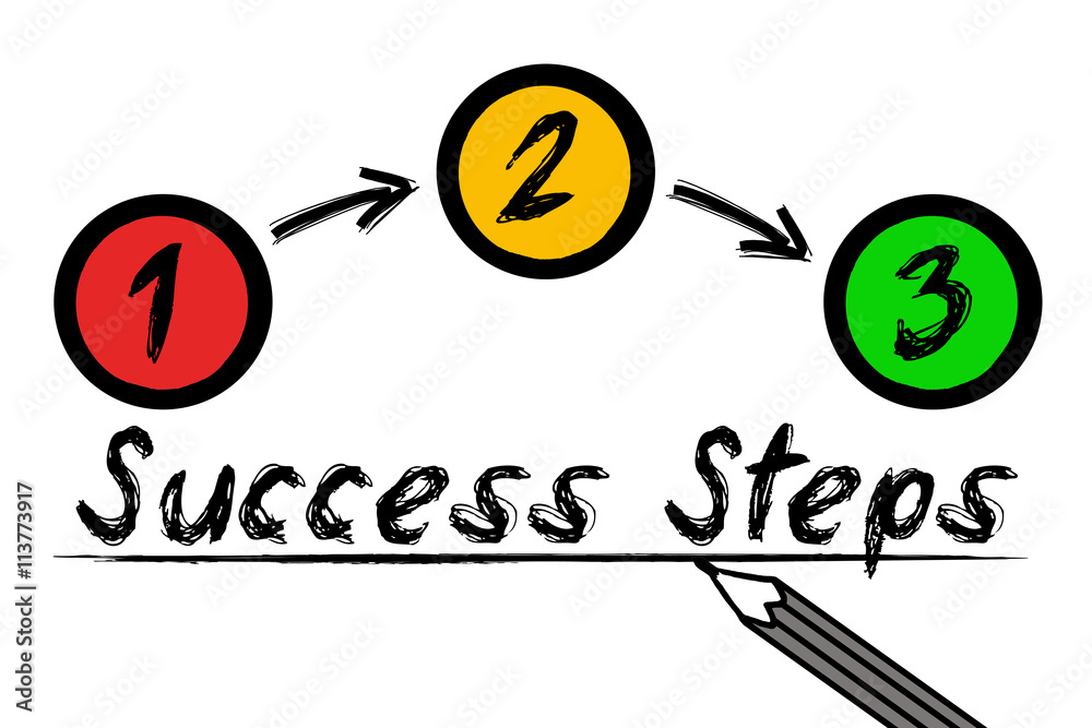 Success Steps Stock Illustration | Adobe Stock