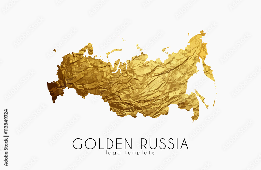 Russia map. Russia logo. Creative Russia logo design Stock Vector ...