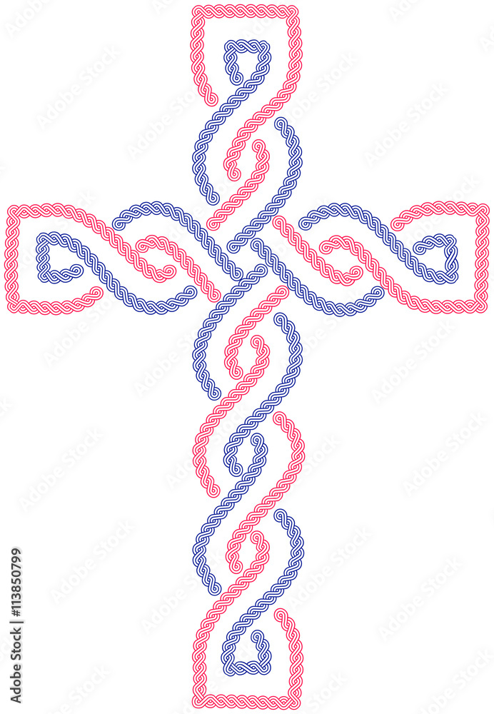 Historic croatian traditional national interlace or wattle style ...