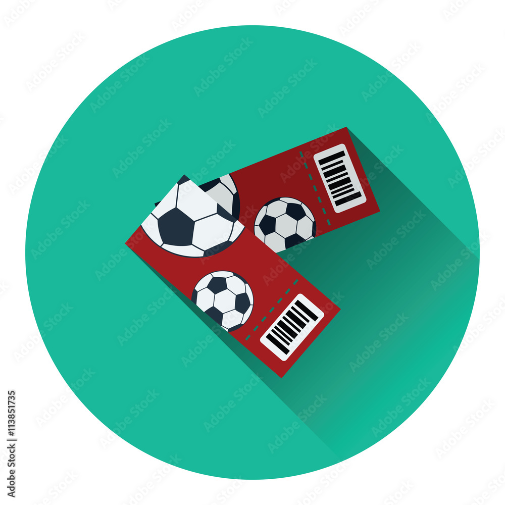 Two football tickets icon Stock Vector | Adobe Stock