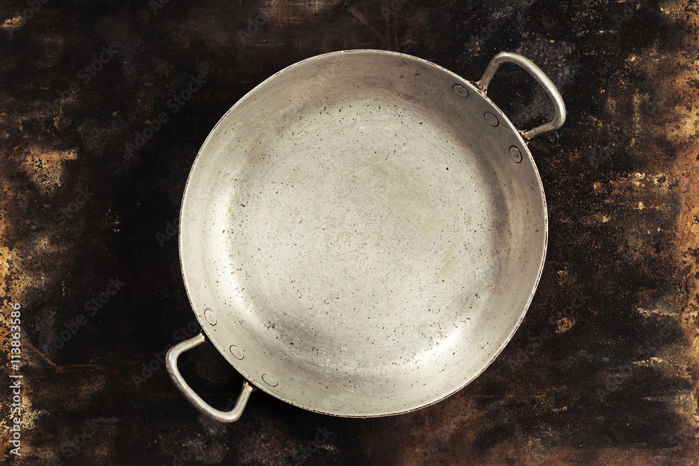 old empty cooking pot on rustic background Stock Photo | Adobe Stock