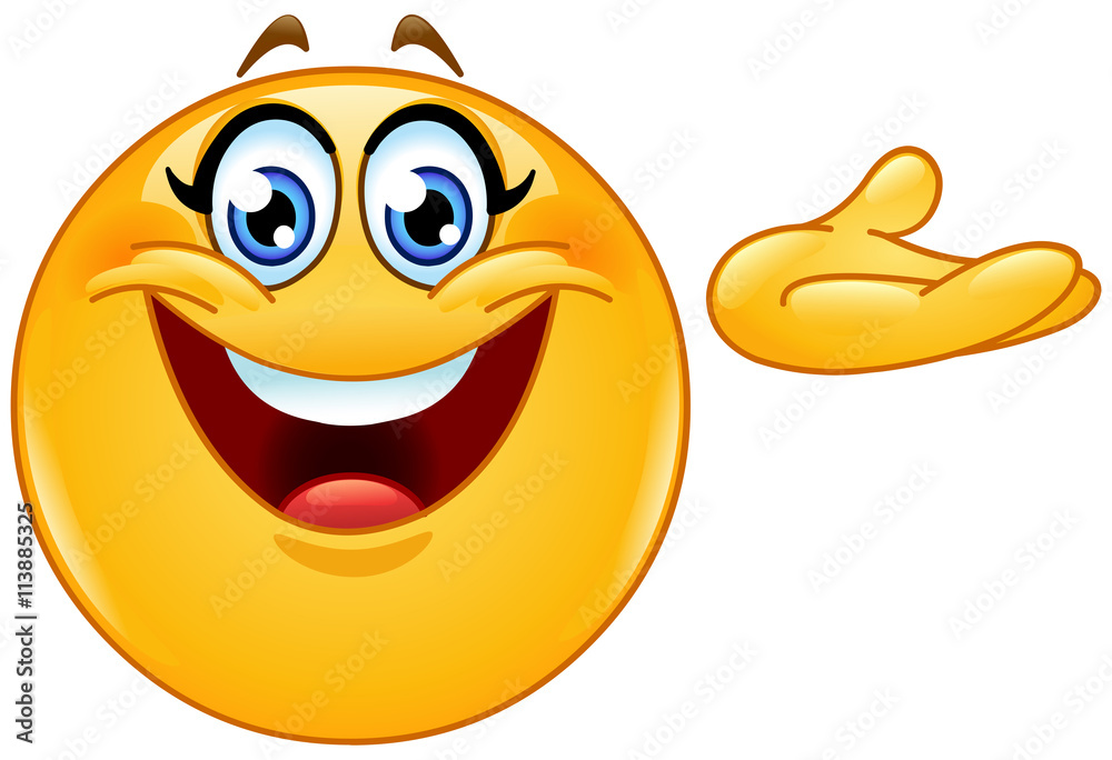 Information desk emoticon Stock Vector | Adobe Stock