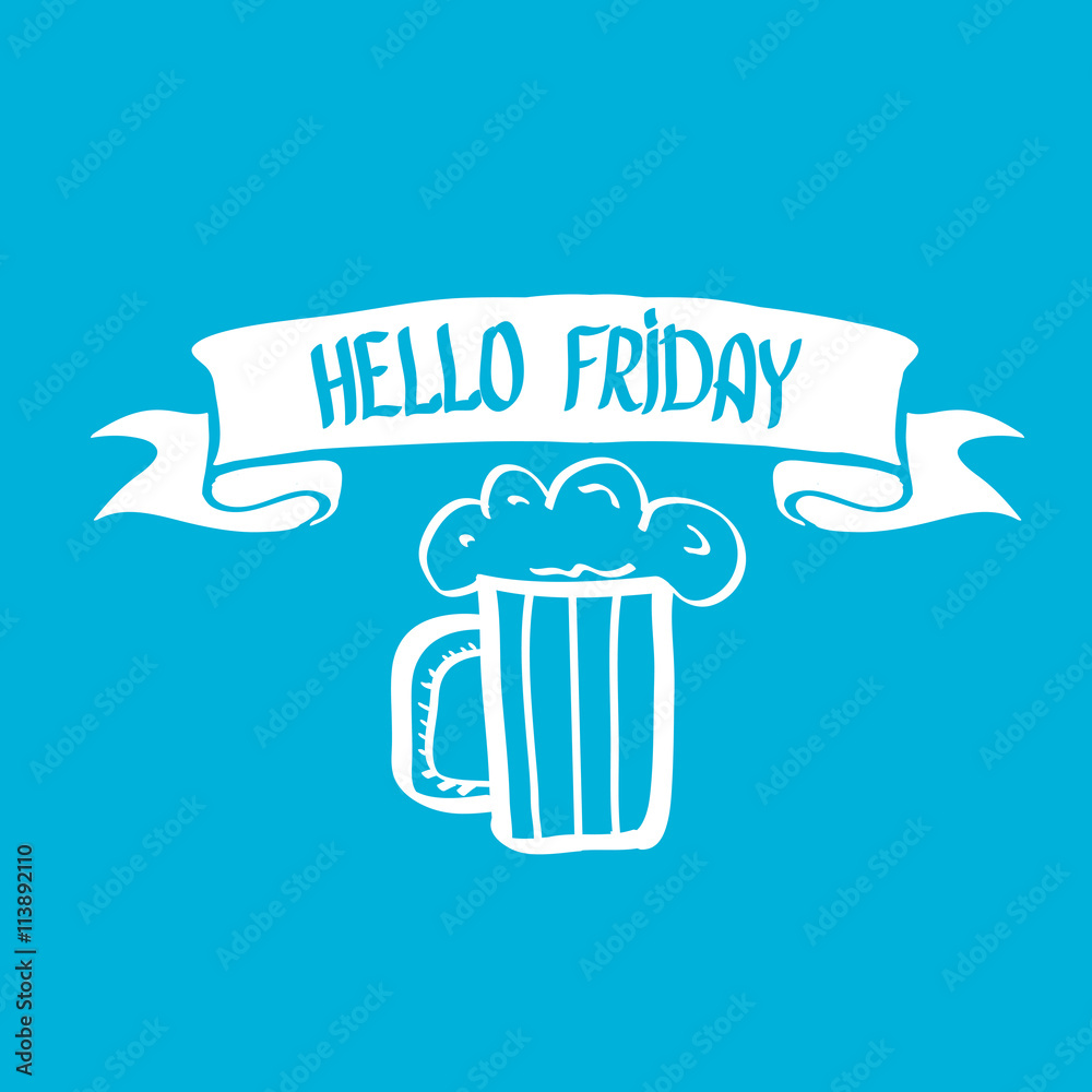happy friday vector background. Stock Vector | Adobe Stock
