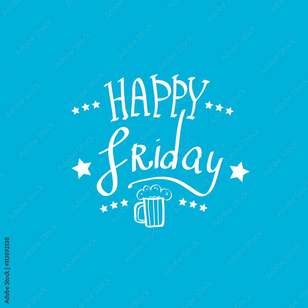 happy friday vector background. Stock Vector | Adobe Stock