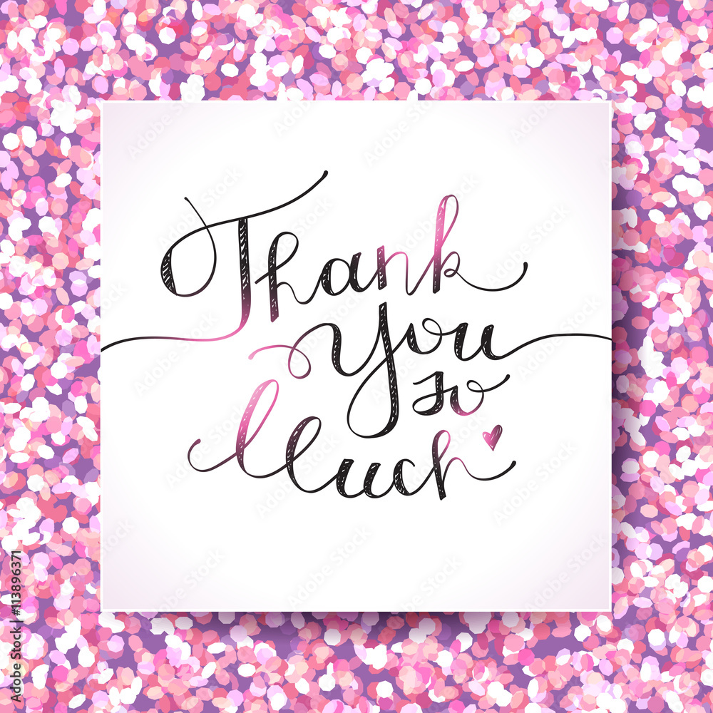 thank you so much Stock Vector | Adobe Stock
