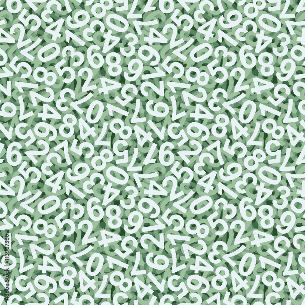 seamless numbers background Stock Vector | Adobe Stock