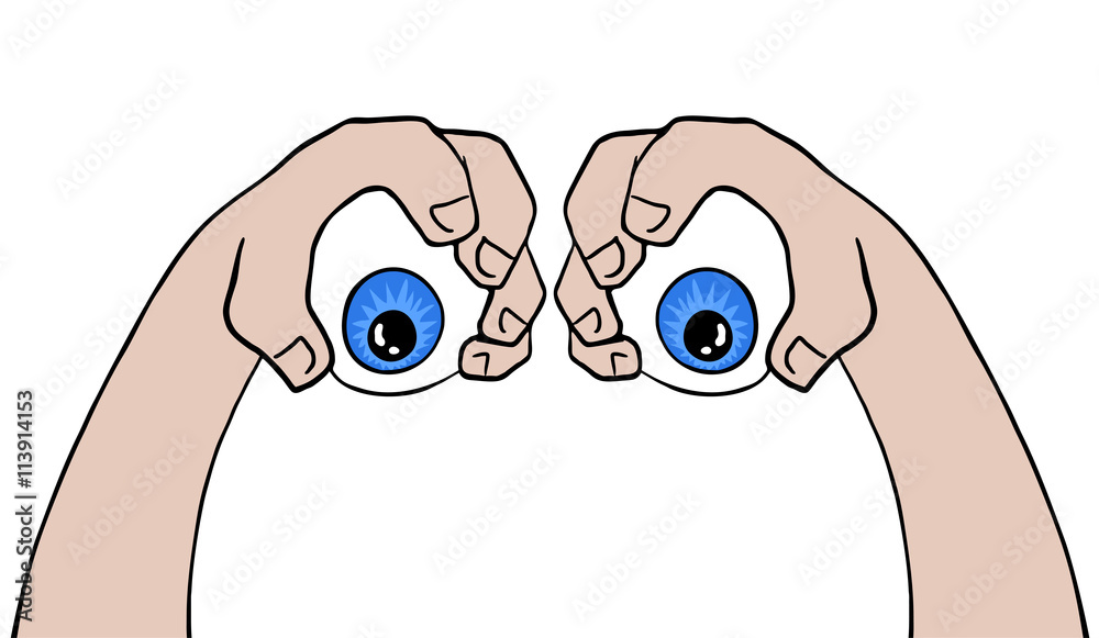 two eyes vector de Stock | Adobe Stock