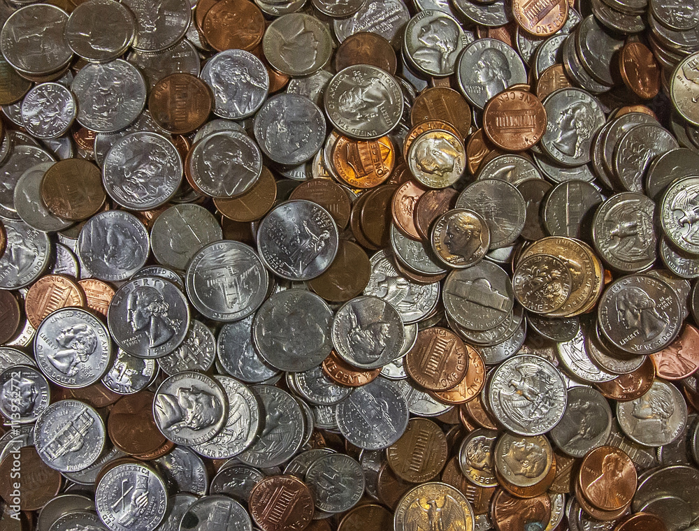 Huge Pile Of Quarters