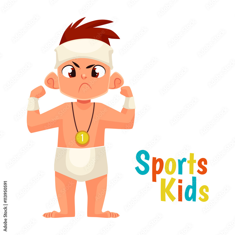Strong Baby Cartoon