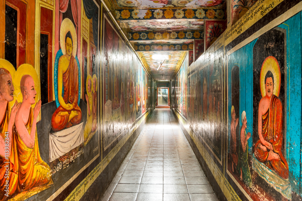 MATARA, SRI LANKA - Weherahena buddhist temple is said be the largest ...