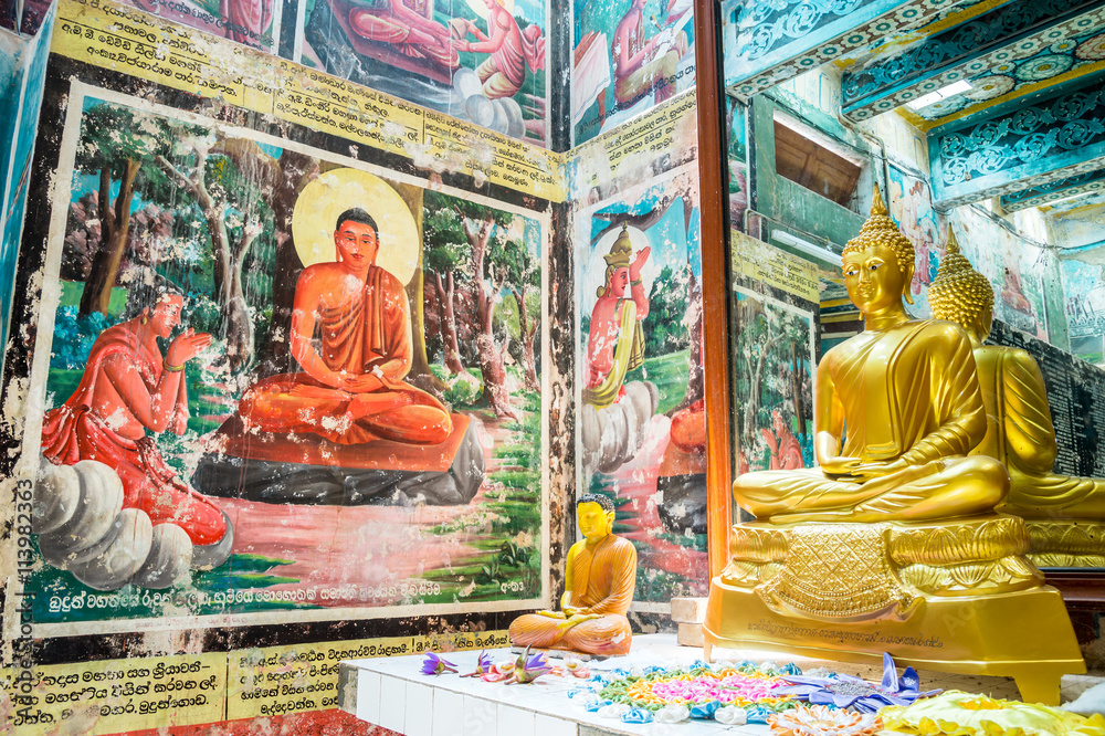 MATARA, SRI LANKA - Weherahena buddhist temple is said be the largest ...