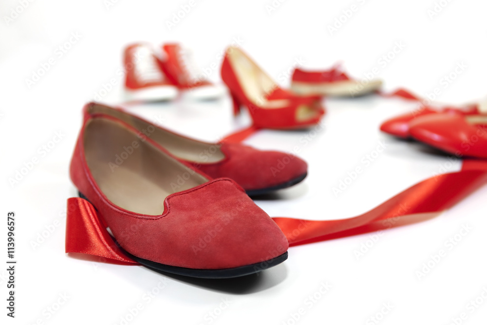 Red shoes, a symbol femicide Stock Photo | Adobe Stock