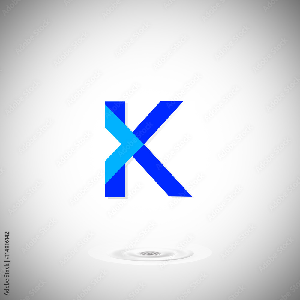 Letter K logo icon design template elements. Vector color sign Stock ...