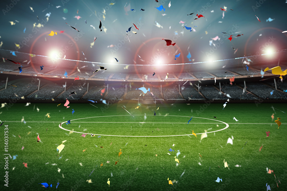 celebration soccer field background Stock Illustration | Adobe Stock