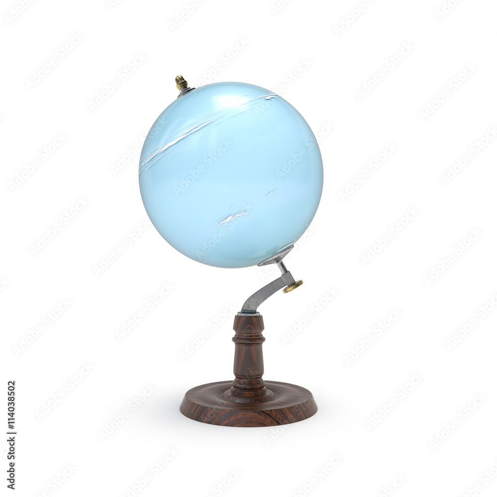 Globe map of uranus 3d rendering Stock Illustration | Adobe Stock