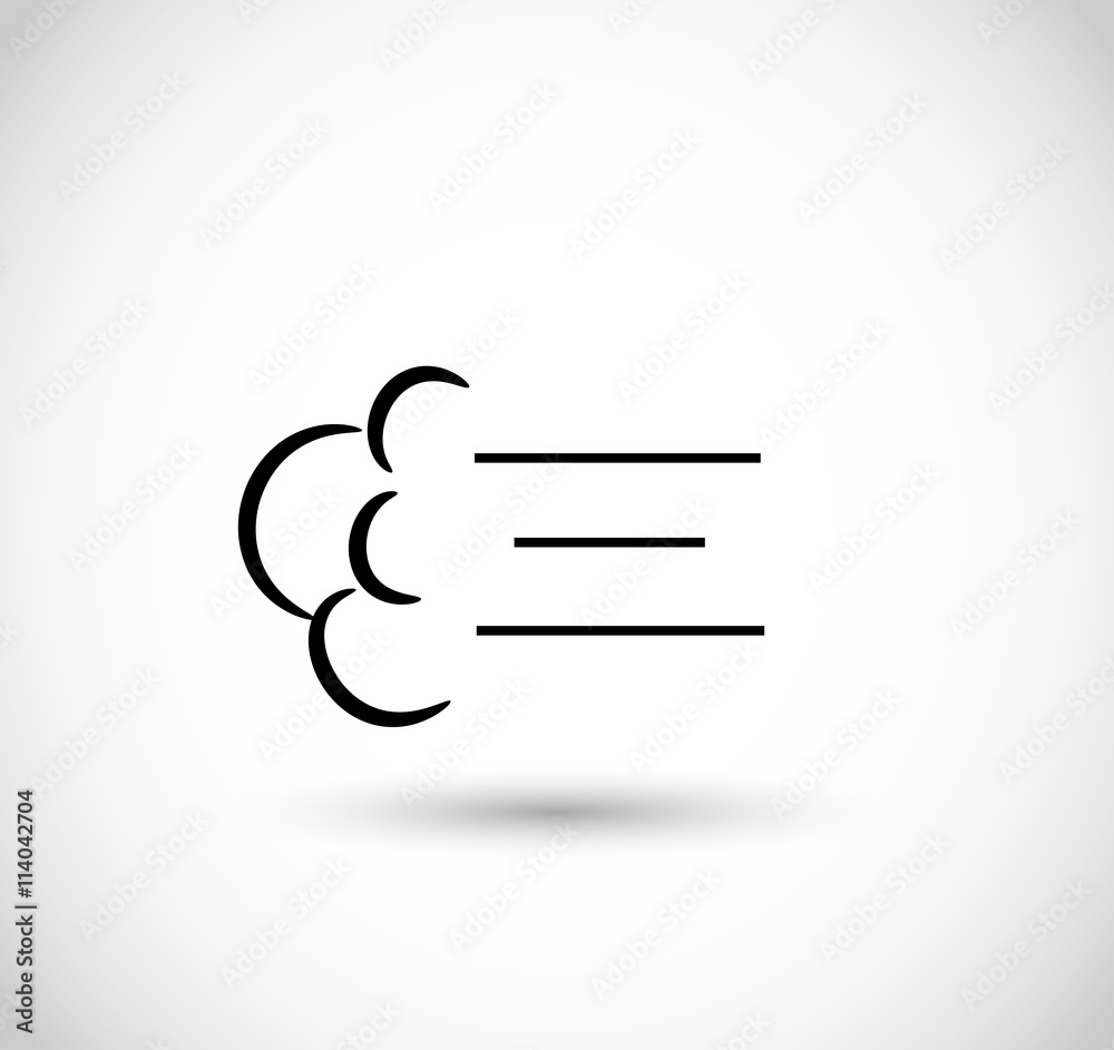 Blow icon vector Stock Vector | Adobe Stock
