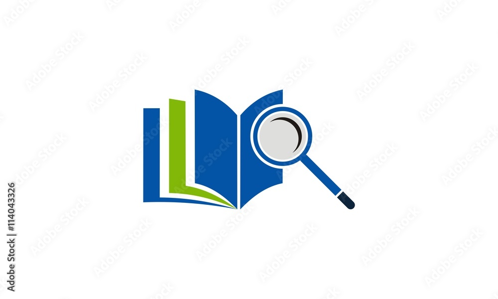 Template logo for distance learning digital technology via the Internet ...