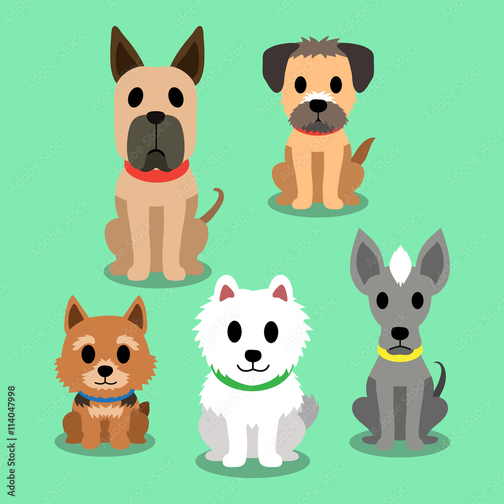 Cartoon dogs Stock Vector | Adobe Stock