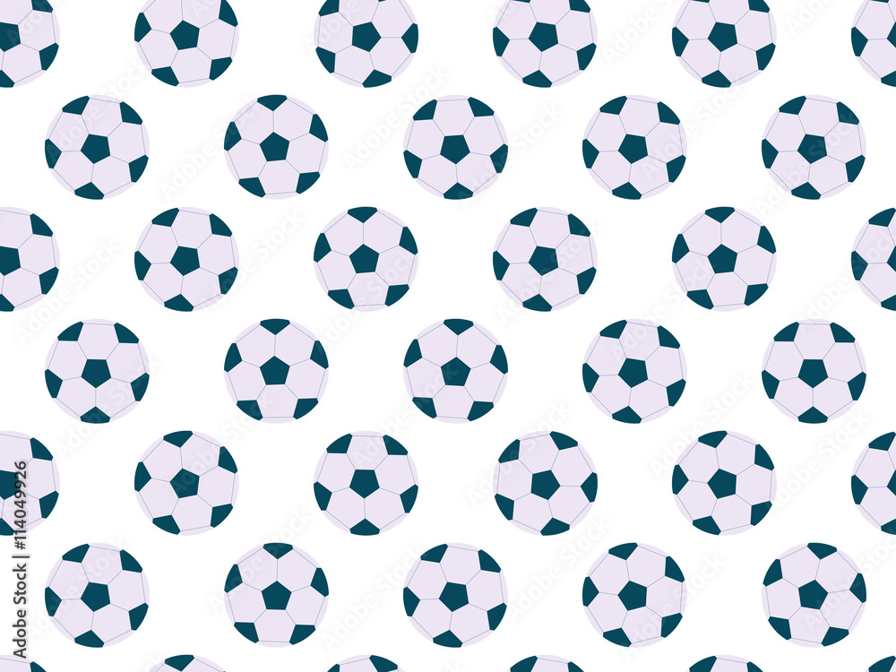 Seamless soccer balls, pattern with football balls. Football seamless ...