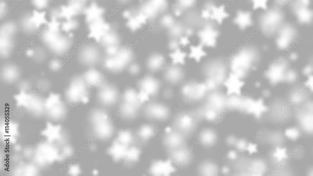 white stars with one big star appearing and disappearing in front of a ...