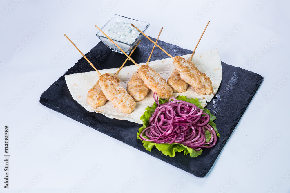 Cotlets. Restaurant food concept. Stock Photo | Adobe Stock