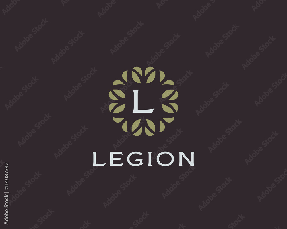 Premium monogram letter L initials logo. Universal symbol icon vector ...