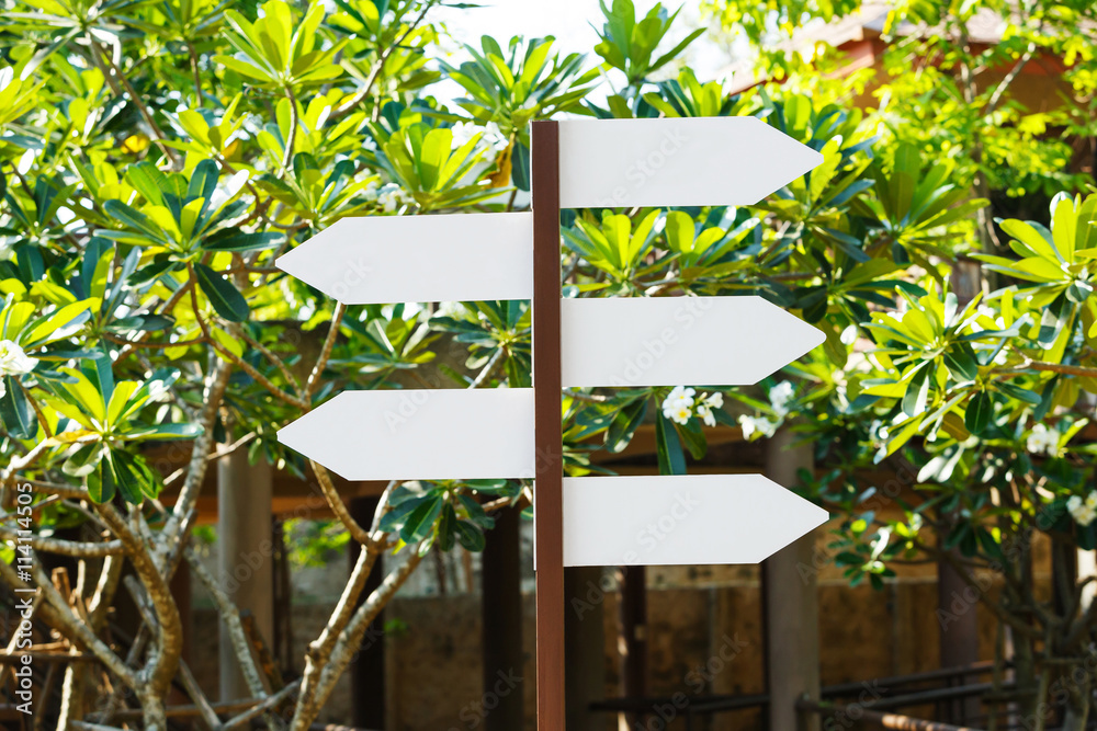 Blank sign boards Stock Photo | Adobe Stock