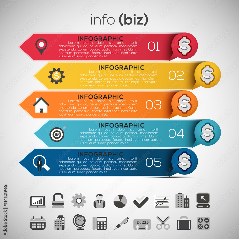 Business infographic. File contains text editable AI and PSD, EPS10 ...