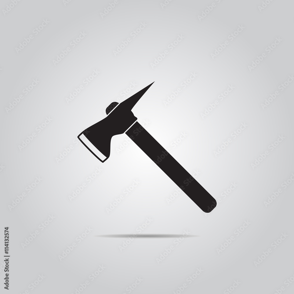 vector silhouette fire axe Stock Vector | Adobe Stock