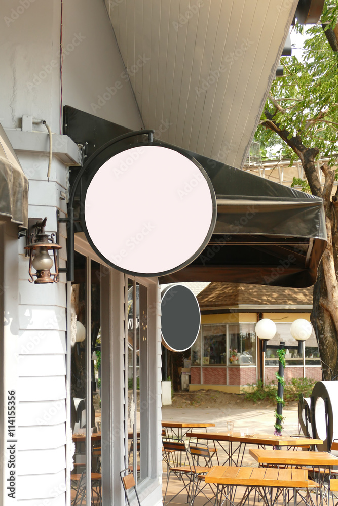 Signage Of Background In Architecture And Interior Stock Photo | Adobe ...