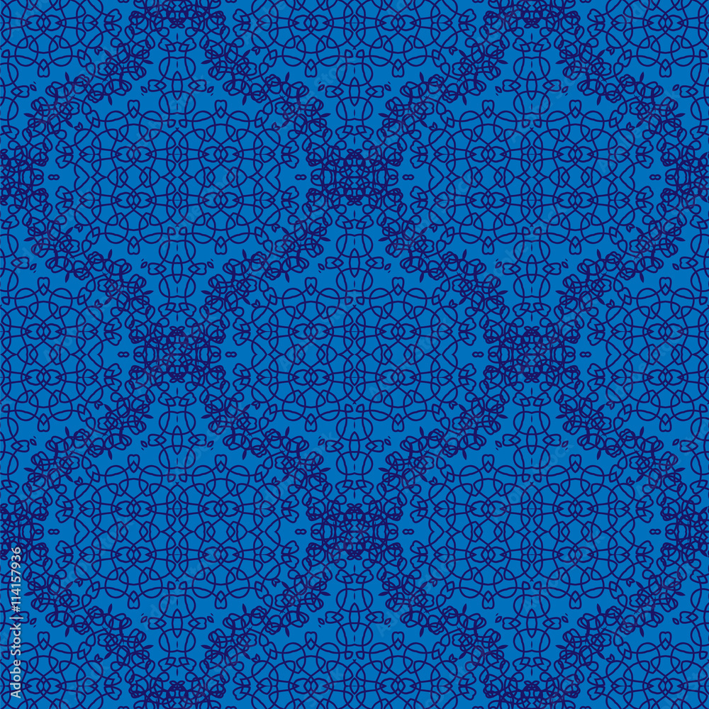 Seamless Texture on Blue. Element for Design. Ornamental Backdrop ...