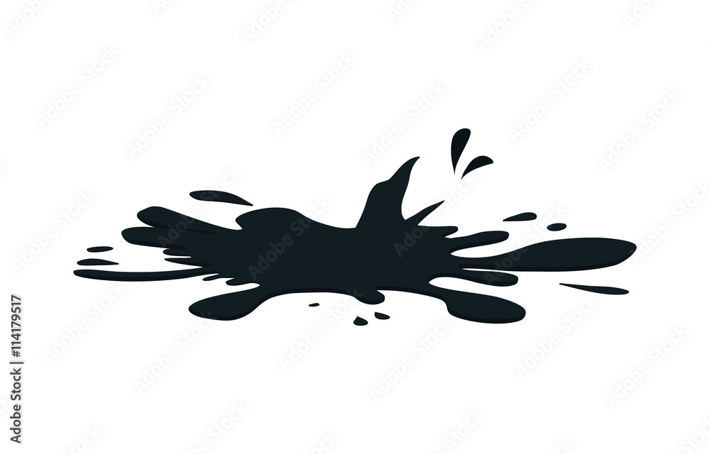 black splash icon. paint design. vector graphic Stock Vector | Adobe Stock
