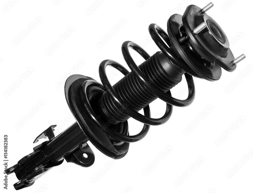 Shock absorber with a spring and bearing assembly foto de Stock | Adobe ...