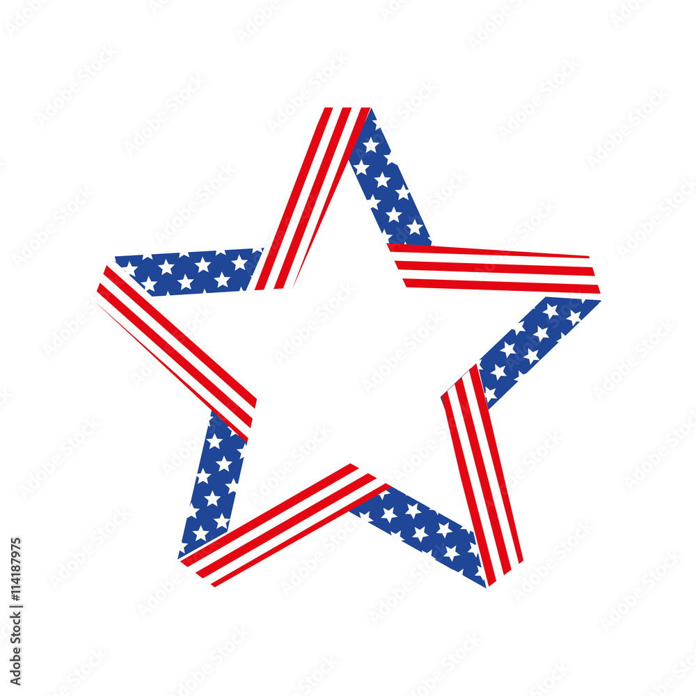 star icon. USA design. vector graphic Stock Vector | Adobe Stock