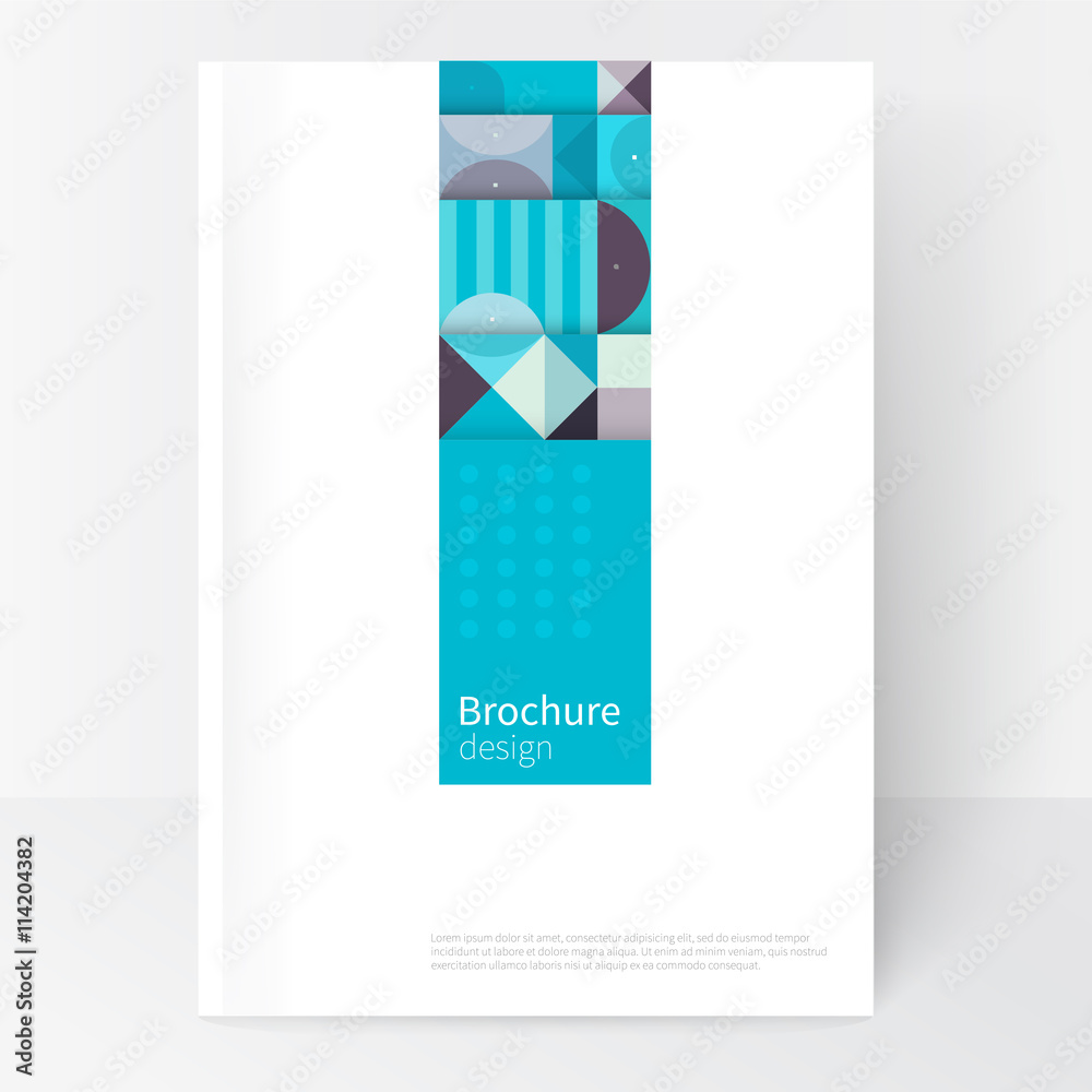 Minimalistic white cover template. Book design creative concept cover ...