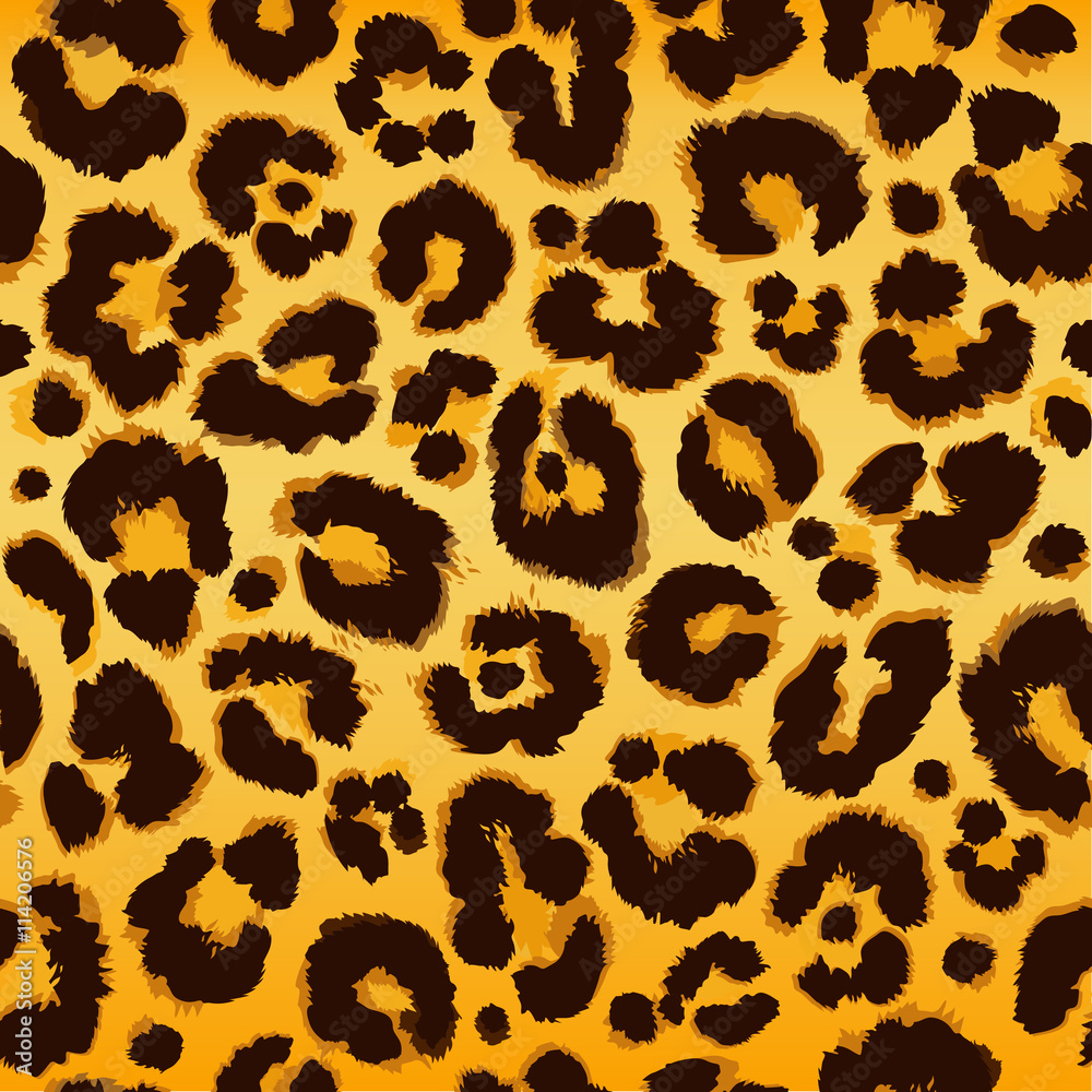 Seamless leopard pattern. Vector. Stock Vector | Adobe Stock